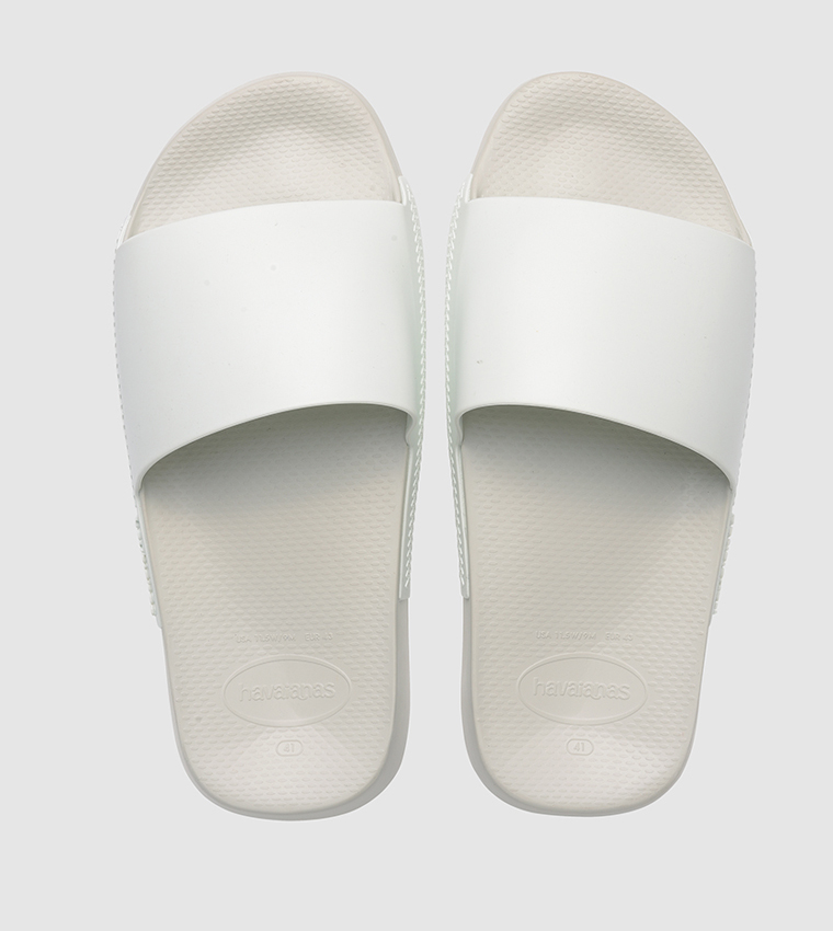 Buy Havaianas Classic Open Toe Slides In White | 6thStreet UAE