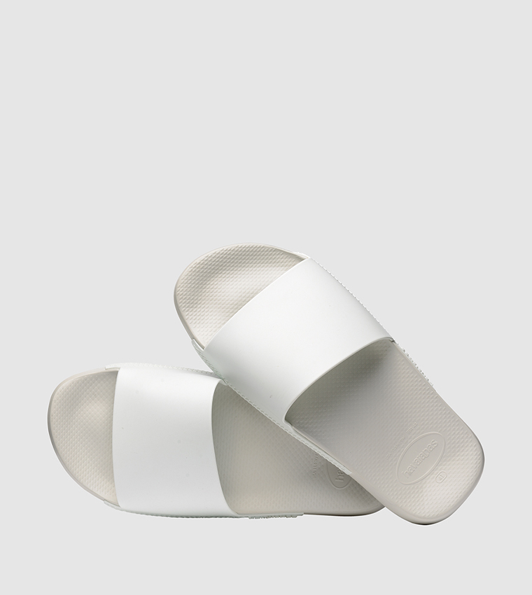 Buy Havaianas Classic Open Toe Slides In White | 6thStreet UAE