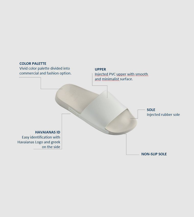 Buy Havaianas Classic Open Toe Slides In White | 6thStreet UAE