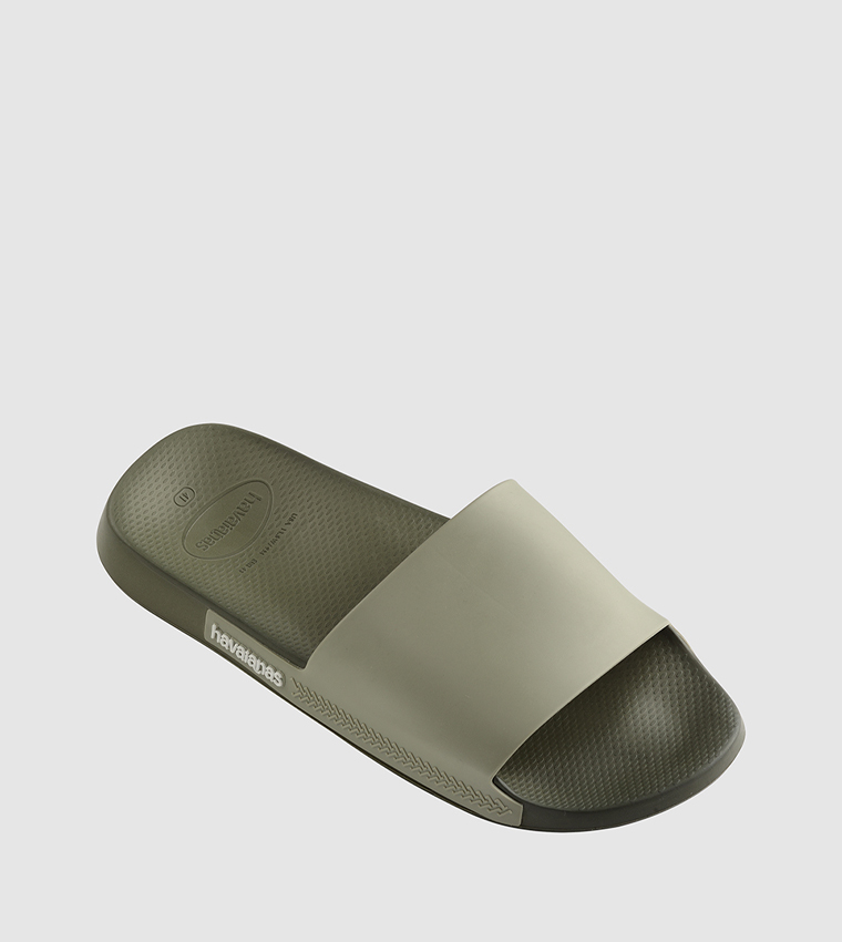 Buy Havaianas Classic Open Toe Slides In Green | 6thStreet UAE