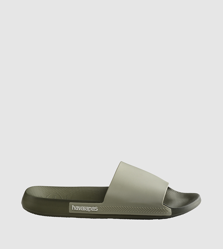 Buy Havaianas Classic Open Toe Slides In Green | 6thStreet UAE