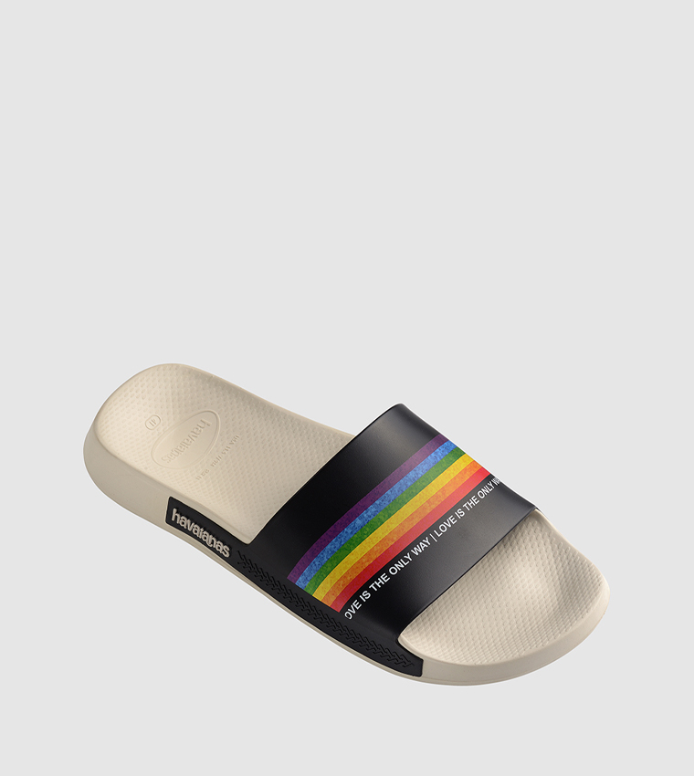 Buy Havaianas Pride Slides Slides In Beige | 6thStreet Qatar