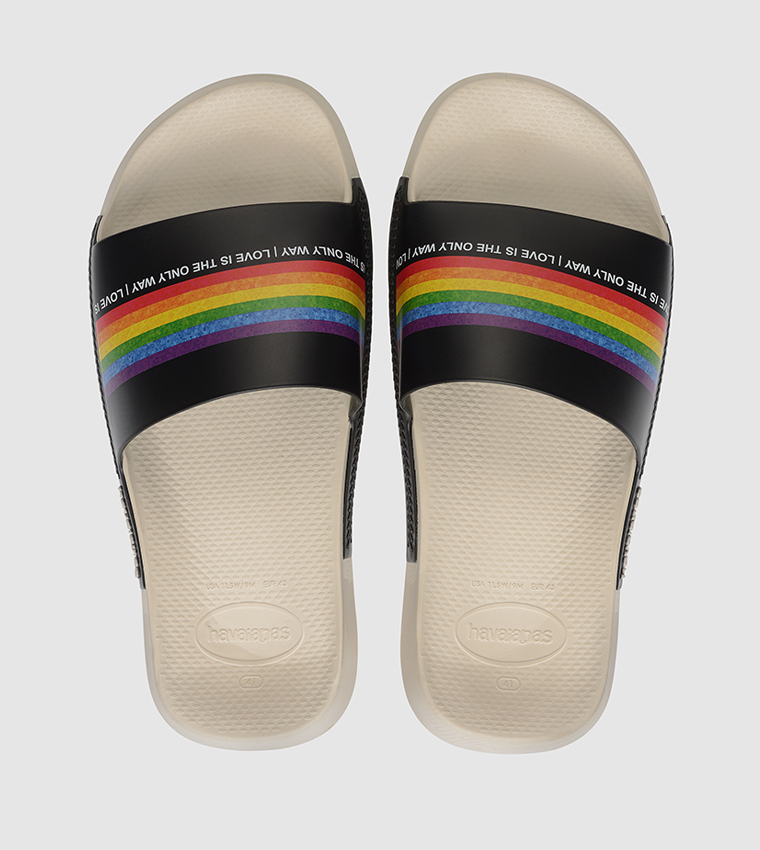 Buy Havaianas Pride Slides Slides In Beige | 6thStreet Qatar