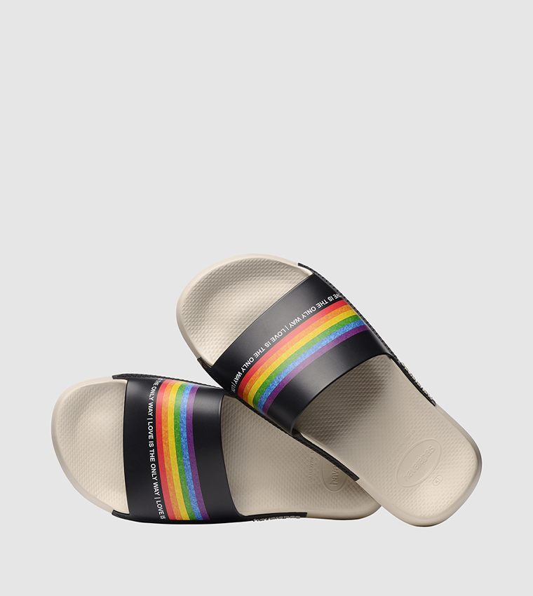 Buy Havaianas Pride Slides Slides In Beige | 6thStreet Qatar