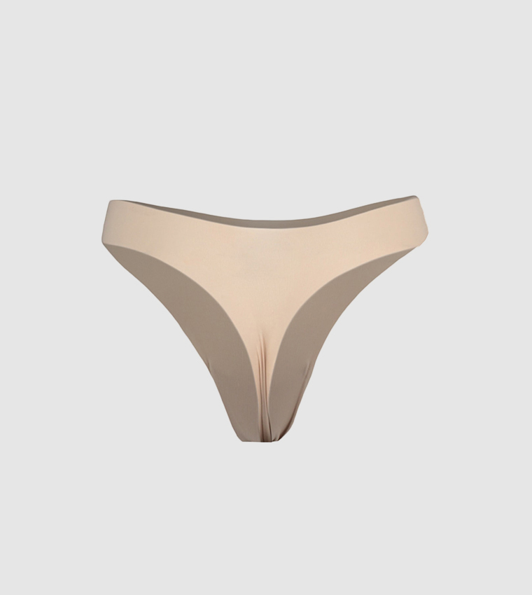 Buy Trendyol Pack Of 2 Micro String Brief In Cream | 6thStreet Saudi Arabia