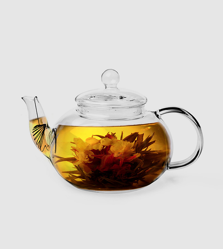 Buy Fissman Tea Pot With Lid Clear 800ml In Clear | 6thStreet UAE