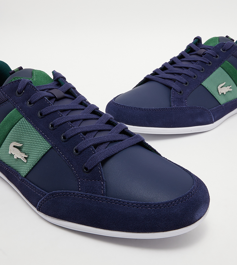 Buy Lacoste CHAYMON Lace Up Low Top Sneakers In Navy | 6thStreet UAE