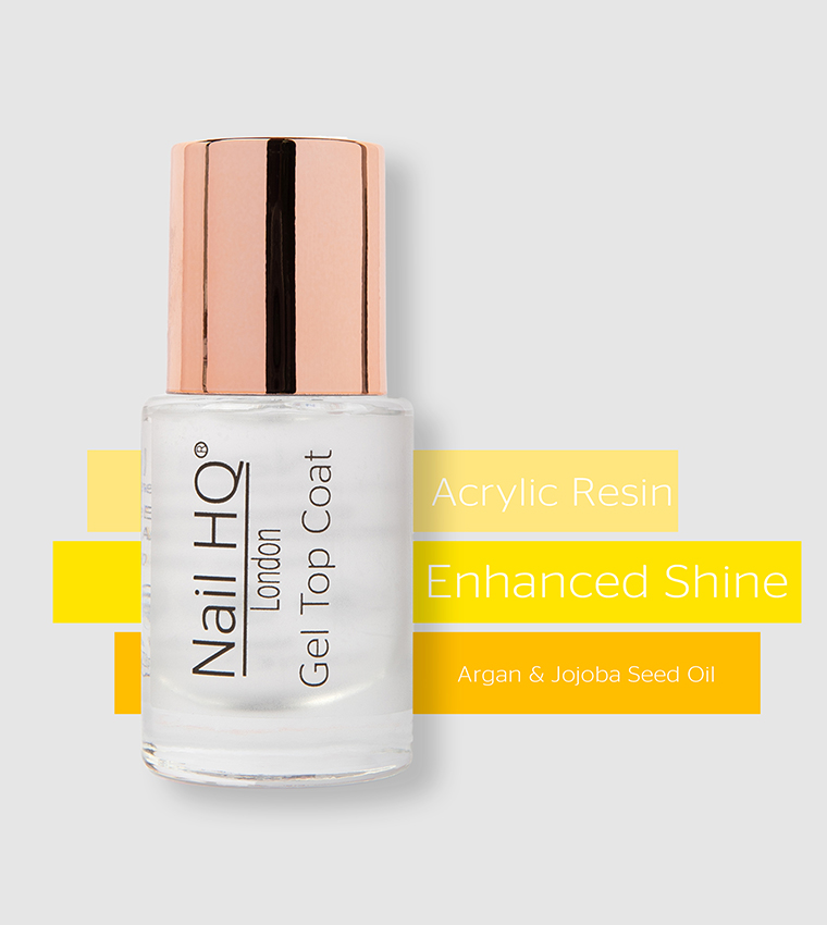 Buy Nail HQ Gel Top Coat 10 Ml In Multiple Colors | 6thStreet Kuwait