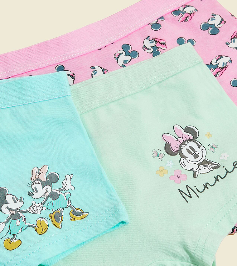 Buy R&B 3 Pack Mickey Mouse Print Full Briefs In Multiple Colors ...