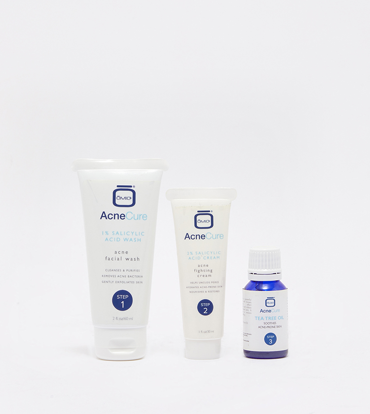 Buy Mitchell Brands Omic+ Acne Cure 3 Step Acne Clarifying System In ...