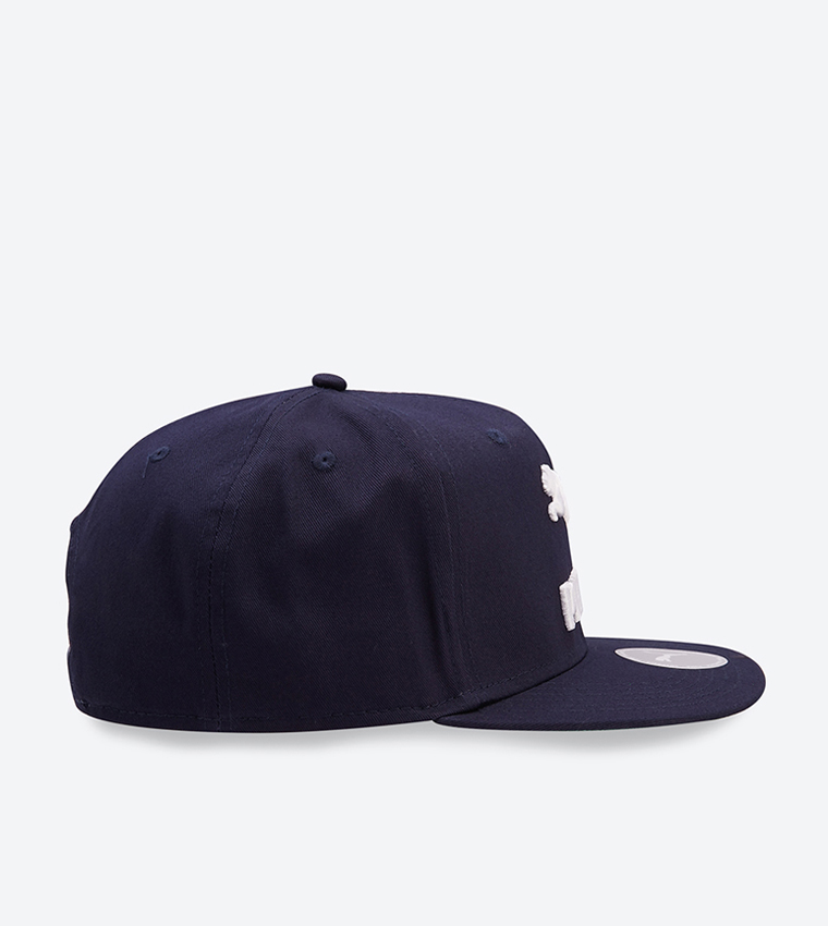Buy Puma Snap Back Buckle Closure Logo Printed Cap Navy In Navy ...
