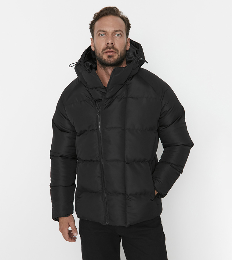Buy Trendyol Oversize Windproof Jacket In Black | 6thStreet Bahrain