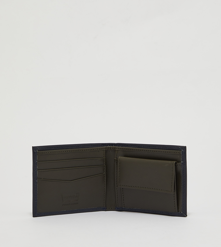Buy Levi's Color Block Bi Fold Wallet In Black | 6thstreet UAE