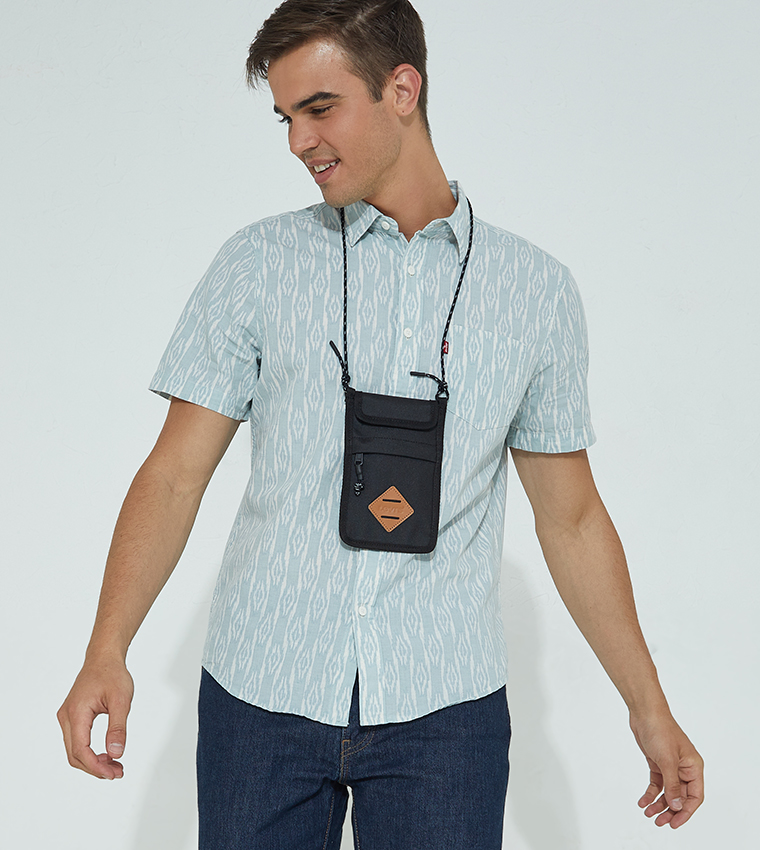 Buy Levi's Lanyard Lash Tab Cross Body Bag In Black | 6thstreet Kuwait