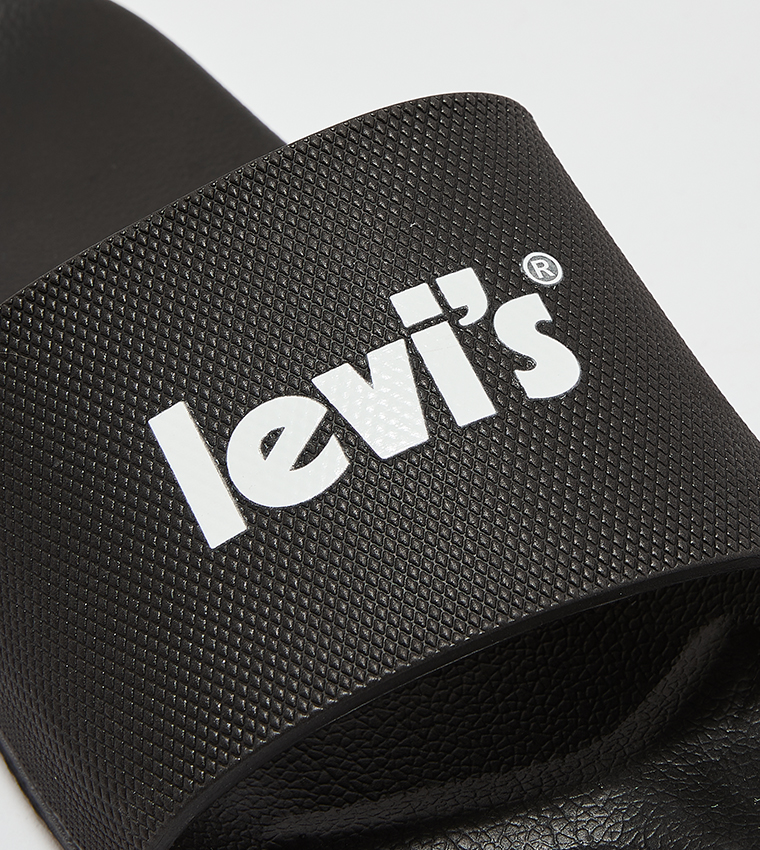 Buy Levi's Poster Logo Slides In Black | 6thStreet UAE