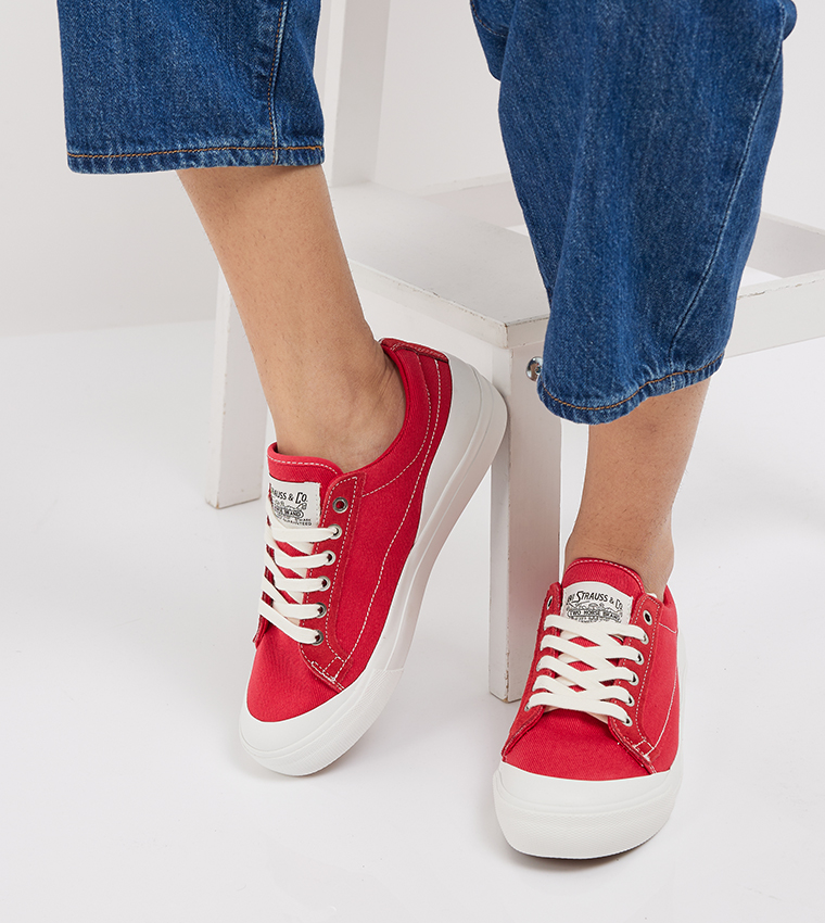Buy Levi's LS1 Low Top Casual Shoes In Red | 6thStreet Saudi Arabia