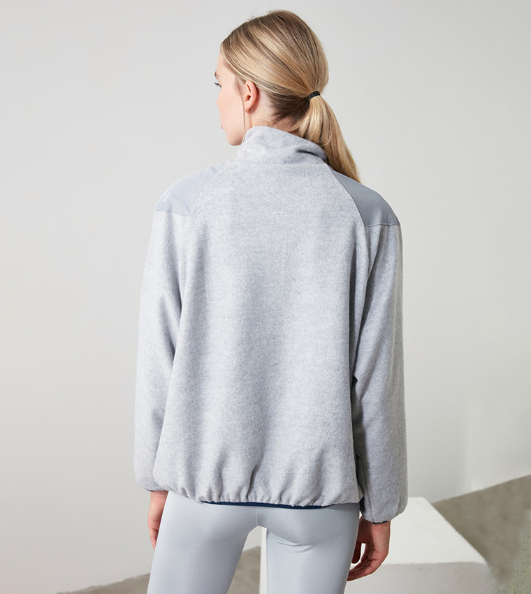 Buy Trendyol Reversible Active Sweatshirt In Grey | 6thStreet UAE