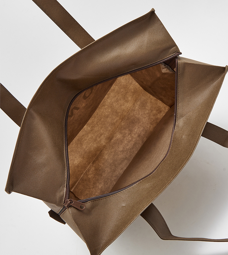 Buy Vero Moda Logo Printed Tote Bag In Brown | 6thStreet UAE