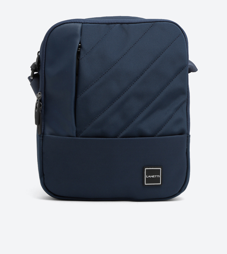 Buy Lanetti @ CCC Synthetic Messenger Bag For Men Cobalt In Blue ...