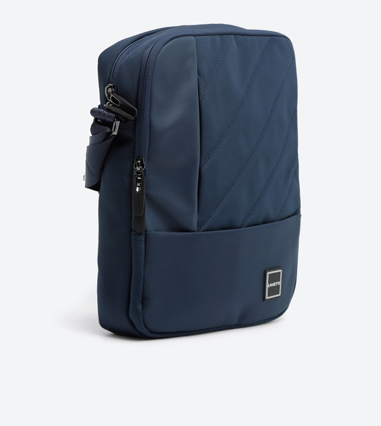 Buy Lanetti @ CCC Synthetic Messenger Bag For Men Cobalt In Blue ...