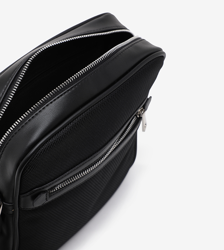 Buy Lanetti Messenger Bags Bmr U 056 10 03 Black In Black | 6thStreet ...