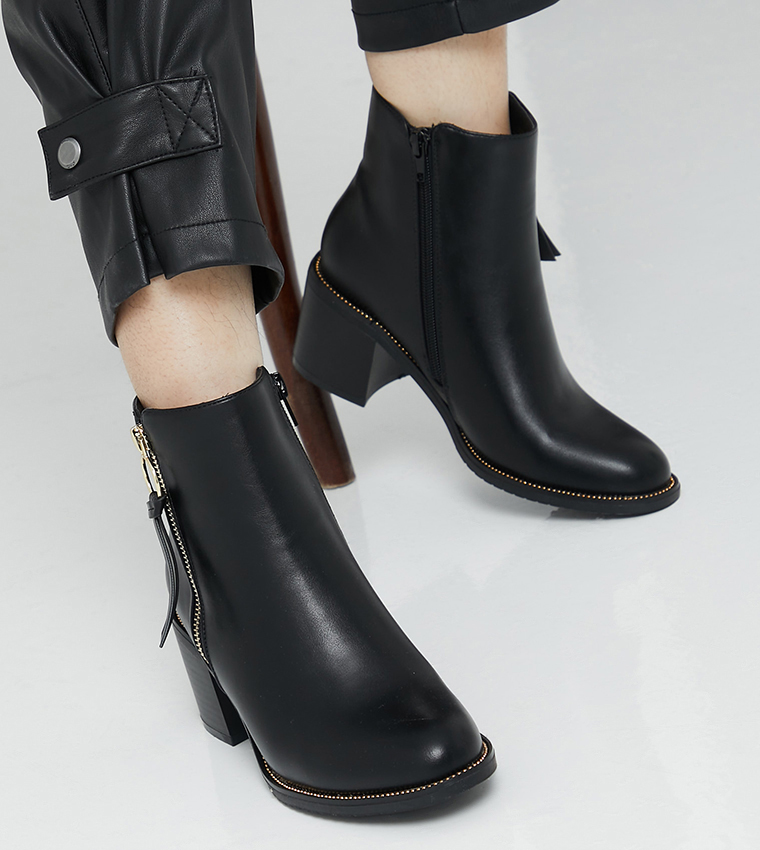 Buy CCC Ankle Boots Black In Black | 6thStreet Saudi Arabia