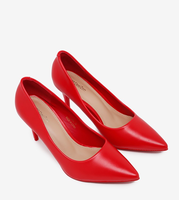 Buy DEEZEE @ CCC Women Dress Pumps Red In Red | 6thStreet Qatar