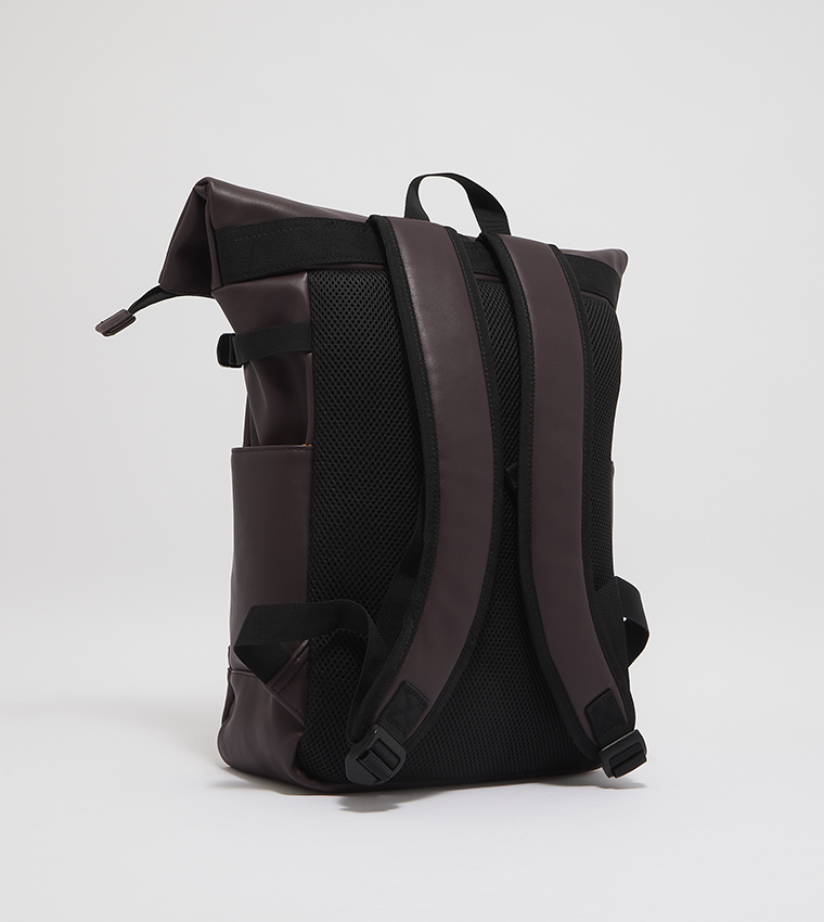Buy Lanetti @ CCC Solid Backpack In Brown | 6thStreet UAE