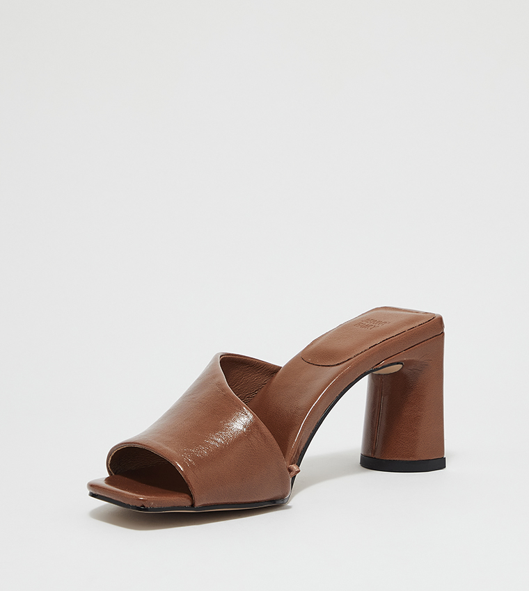 Buy Jenny Fairy @ CCC High Heel Block Sandal In Brown | 6thStreet Qatar