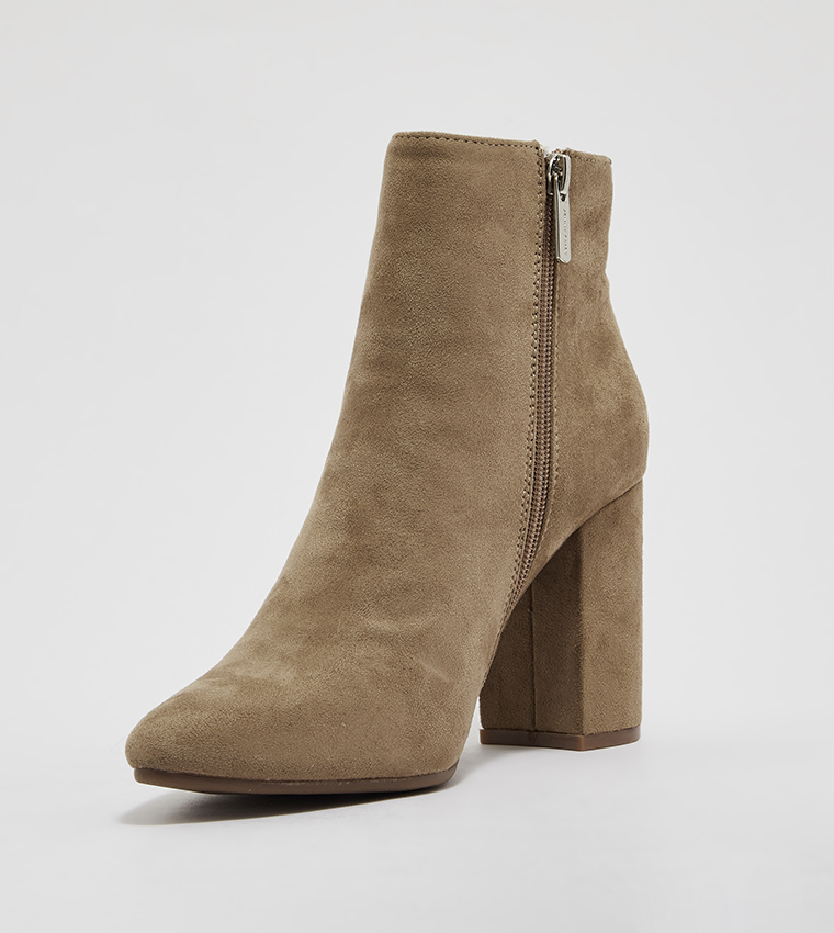 Buy Jenny Fairy @ CCC Round Toe Ankle Boots In Beige | 6thStreet Bahrain