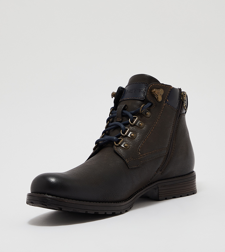Buy Lanetti @ CCC Round Toe Boots In Brown | 6thStreet UAE