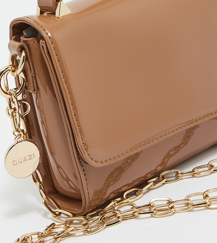 Buy Quazi @ CCC Essential Crossbody Bag In Brown | 6thStreet Oman