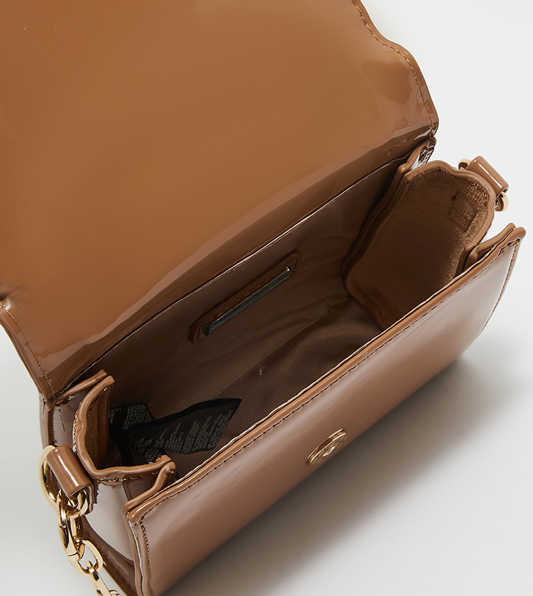 Buy Quazi @ CCC Essential Crossbody Bag In Brown | 6thStreet Oman