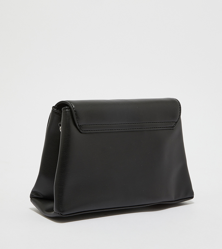 Buy Jenny Fairy @ CCC Button Closure Crossbody Bag In Black | 6thStreet UAE
