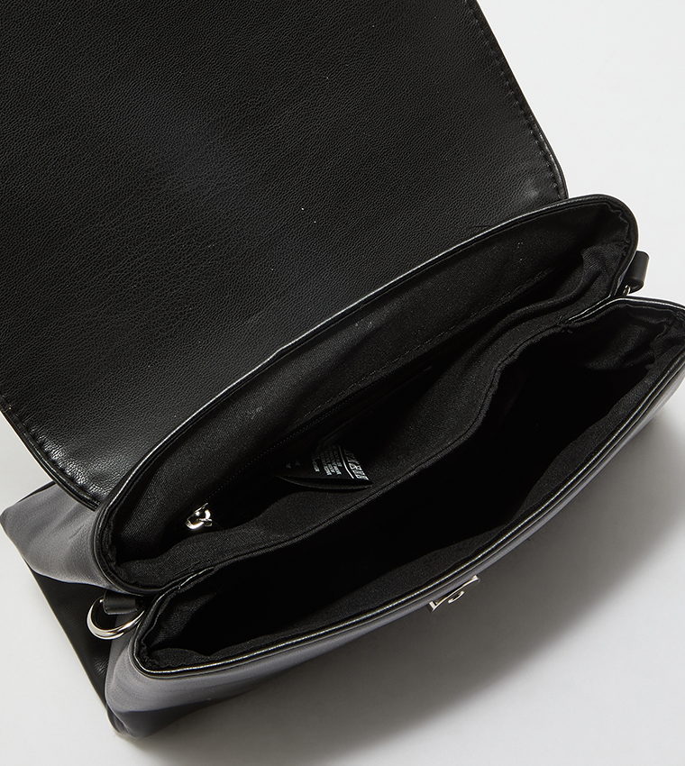 Buy Jenny Fairy @ CCC Button Closure Crossbody Bag In Black | 6thStreet UAE