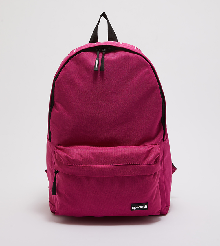 Buy Sprandi Solid Backpack In Red | 6thStreet UAE