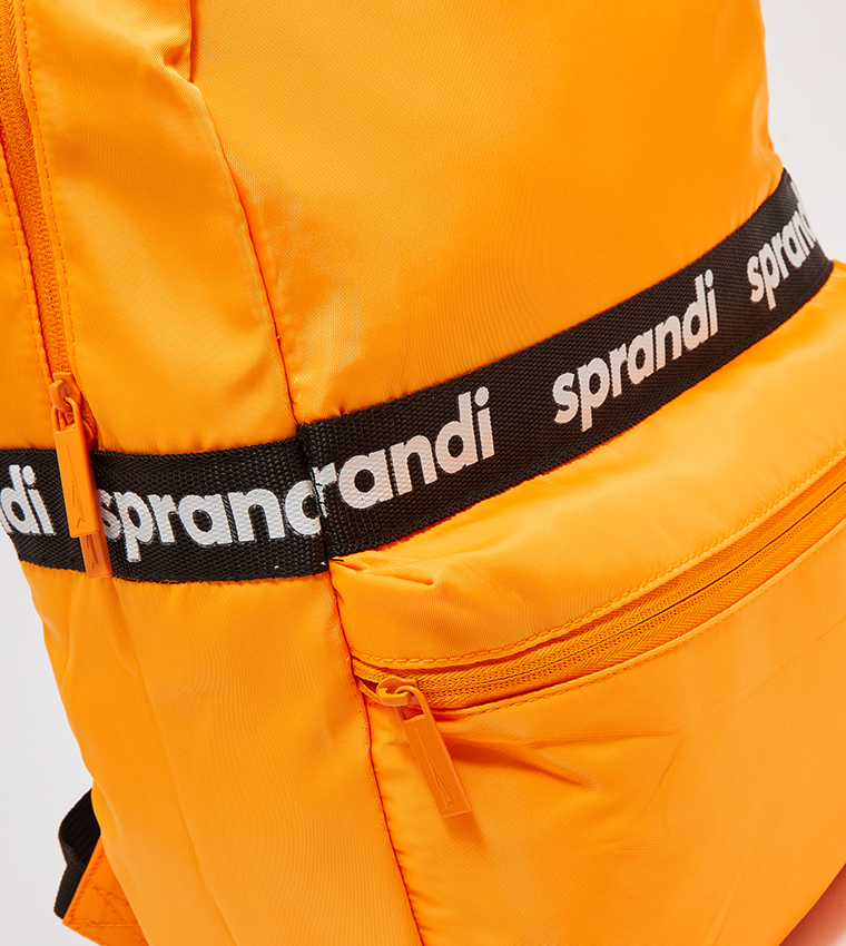 Buy Sprandi Solid Backpack In Orange | 6thStreet UAE