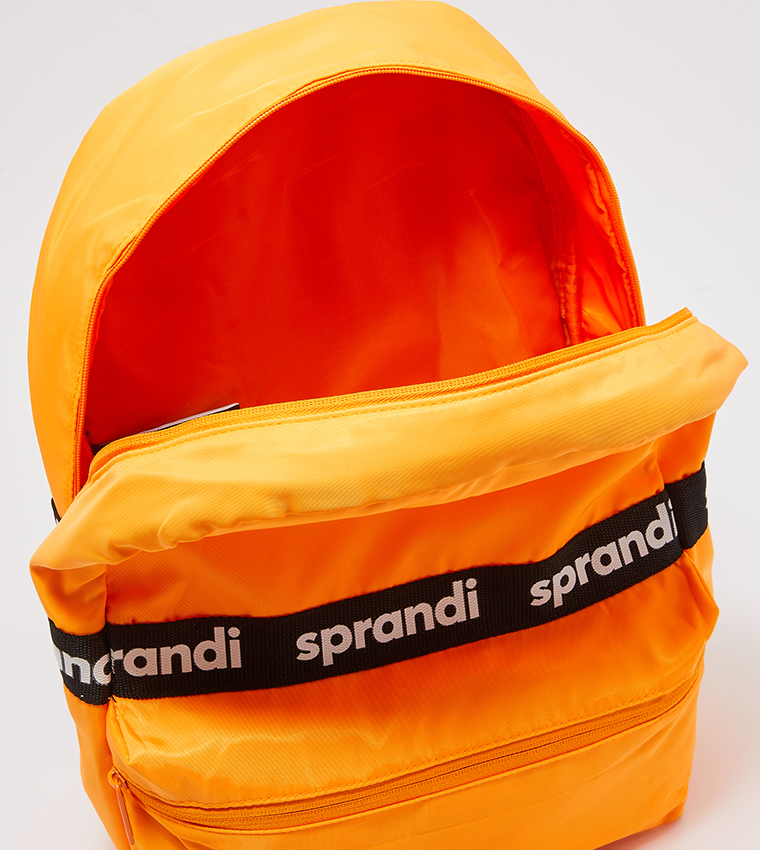 Buy Sprandi Solid Backpack In Orange | 6thStreet UAE