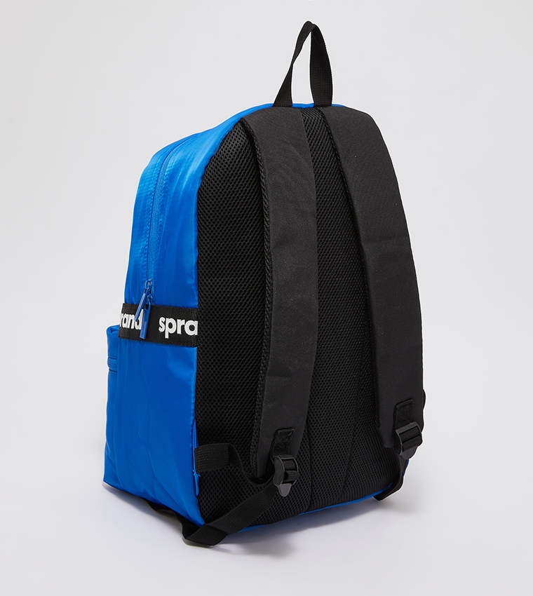 Buy Sprandi Solid Backpack In Blue | 6thStreet UAE