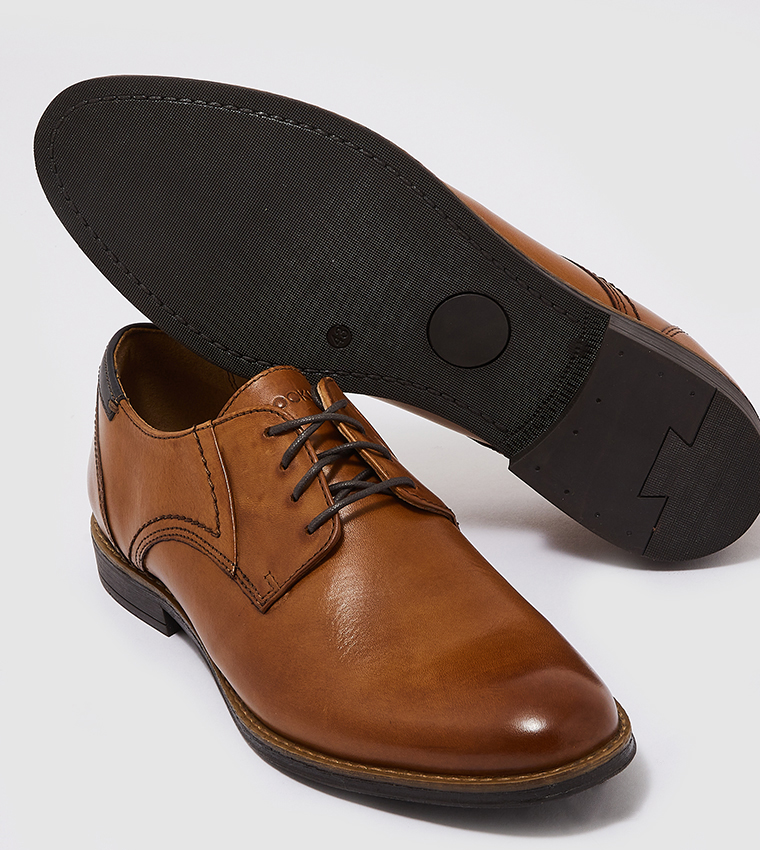 Buy Lasocki @ CCC Open Flap Lacing Derby Shoes In Brown | 6thStreet ...
