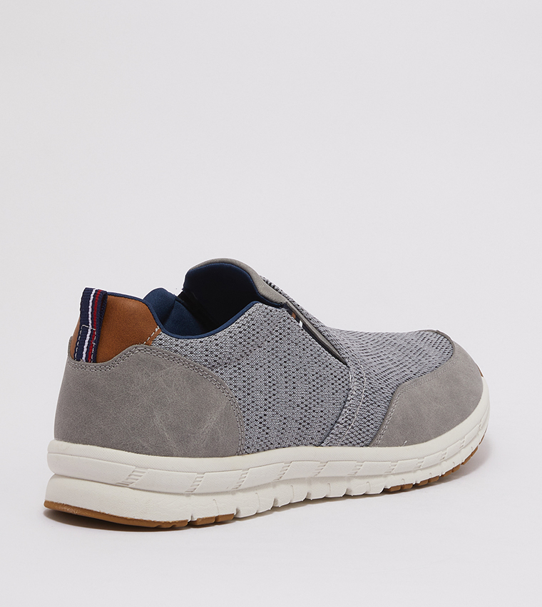 Buy Go Soft @ CCC Knitted Slip On Low Top Sneakers In Grey | 6thStreet UAE