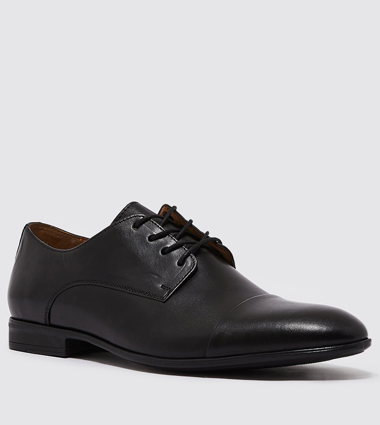 Buy Lasocki @ CCC Open Flap Lacing Derby Shoes In Black | 6thStreet UAE