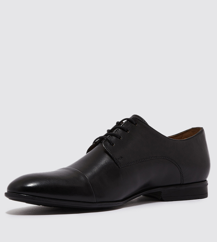 Buy Lasocki @ CCC Open Flap Lacing Derby Shoes In Black | 6thStreet UAE