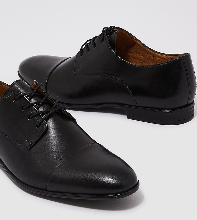 Buy Lasocki @ CCC Open Flap Lacing Derby Shoes In Black | 6thStreet UAE