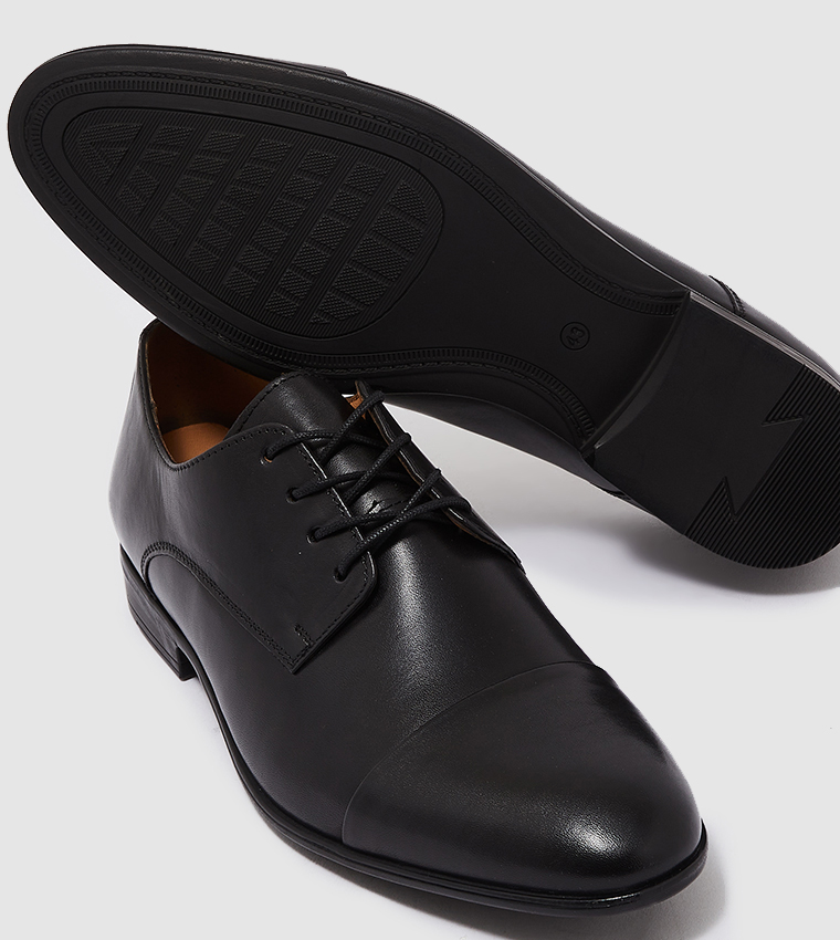 Buy Lasocki @ CCC Open Flap Lacing Derby Shoes In Black | 6thStreet UAE