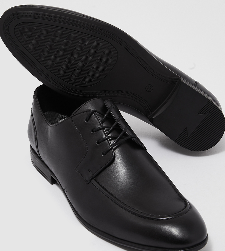 Buy Lasocki @ CCC Open Flap Lacing Derby Shoes In Black | 6thStreet UAE