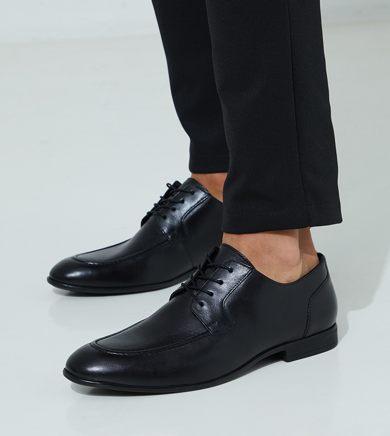Buy Lasocki @ CCC Open Flap Lacing Derby Shoes In Black | 6thStreet ...