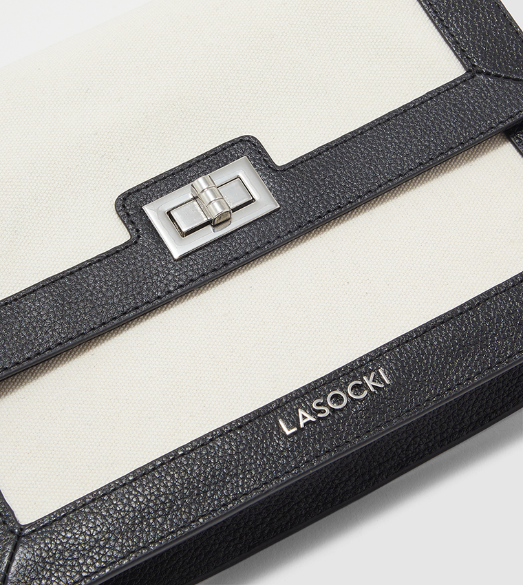 Buy Lasocki @ CCC Twist Lock Cross Body Bag In Black | 6thStreet Saudi ...