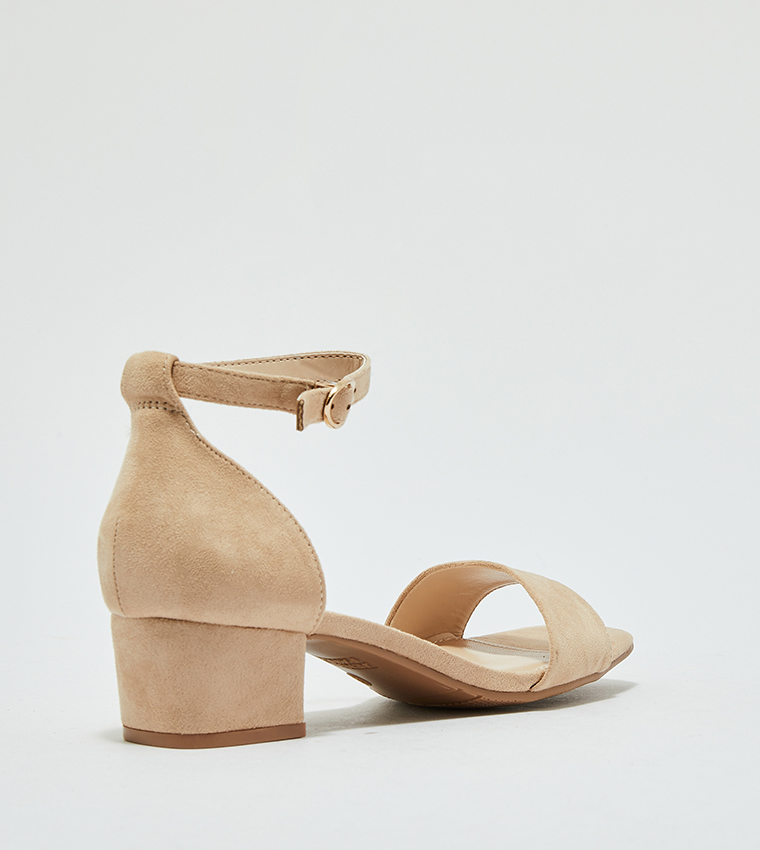 Buy Jenny Fairy @ CCC Square Toe Block Heeled Sandals In Beige ...