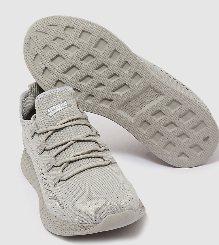 Buy Sprandi @ CCC Plain Toe Lace Up Casual Shoes In Grey | 6thStreet UAE